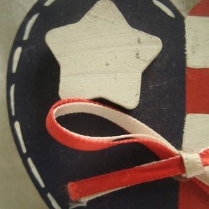 Jewelry | Vintage Patriotic Heart Pin American Flag Design | Poshmark